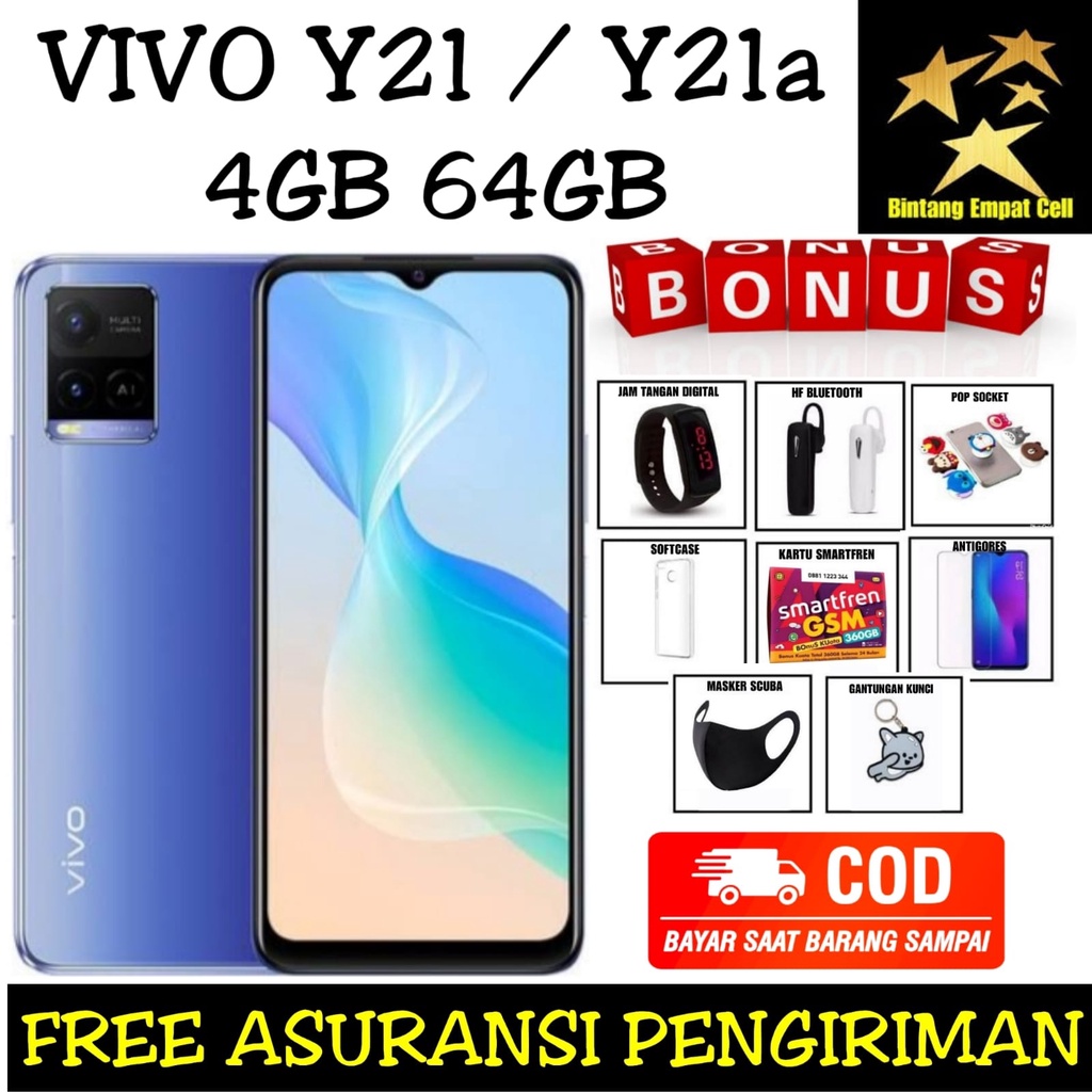 Jual VIVO Y21a 4/64 & Y22 4/128 & Y22 6/128 GARANSI RESMI | Shopee Indonesia
