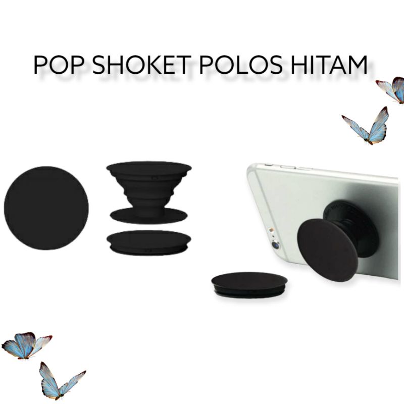 Jual POP SHOKET POLOS HITAM BENTUK LINGKARAN | Shopee Indonesia