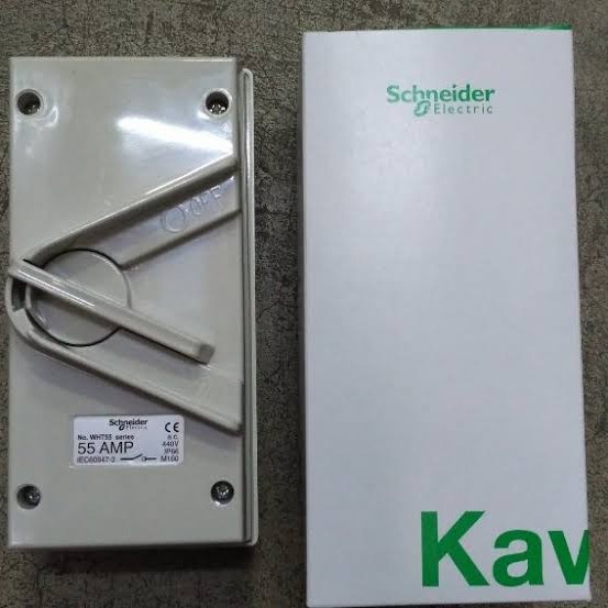 Jual Insu Kavcha Wht55 Gy Isolator Switch 3Phase 55A Schneider | Shopee ...