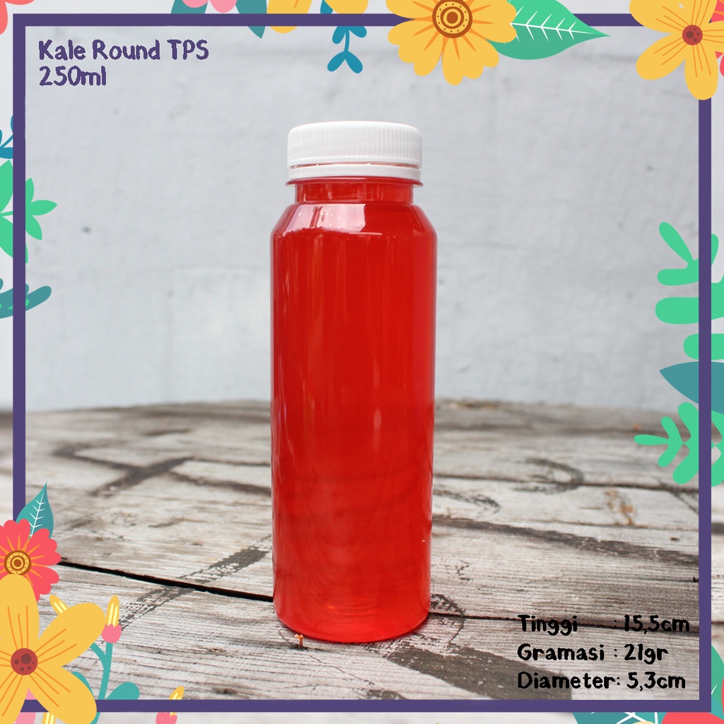 Jual BOTOL KALE 250ML BULAT TPS 20GR KEMASAN MINUMAN KOPI JUS SUSU MADU ...