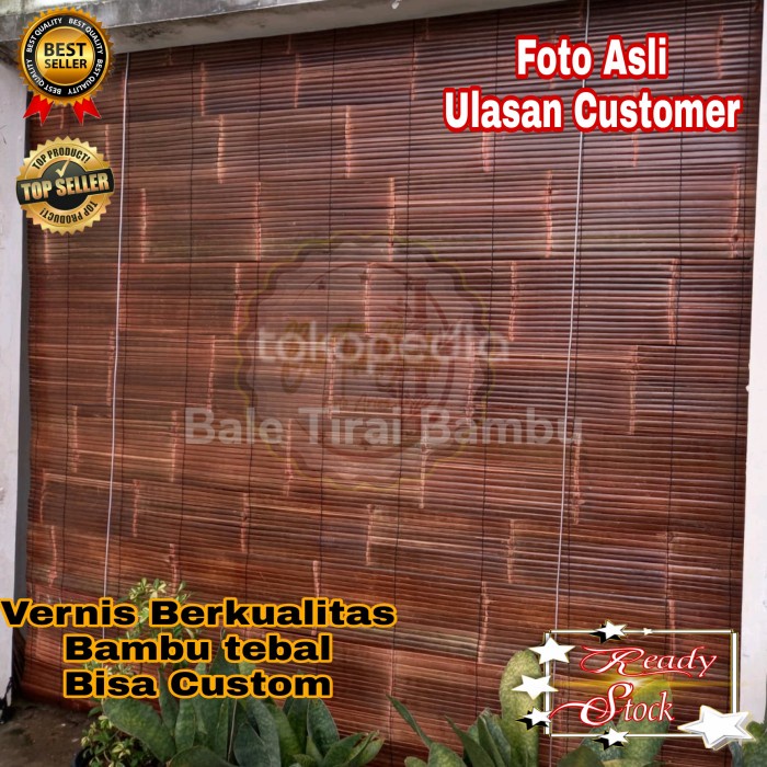 Jual TIRAI KREY BAMBU KULIT UKURAN L-2M X T-2.5M SUDAH VERNIS | Shopee Indonesia