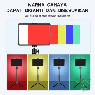 Jual TNW Lampu Foto Lampu LED Video Light Fill light Tripod Ring Light ...