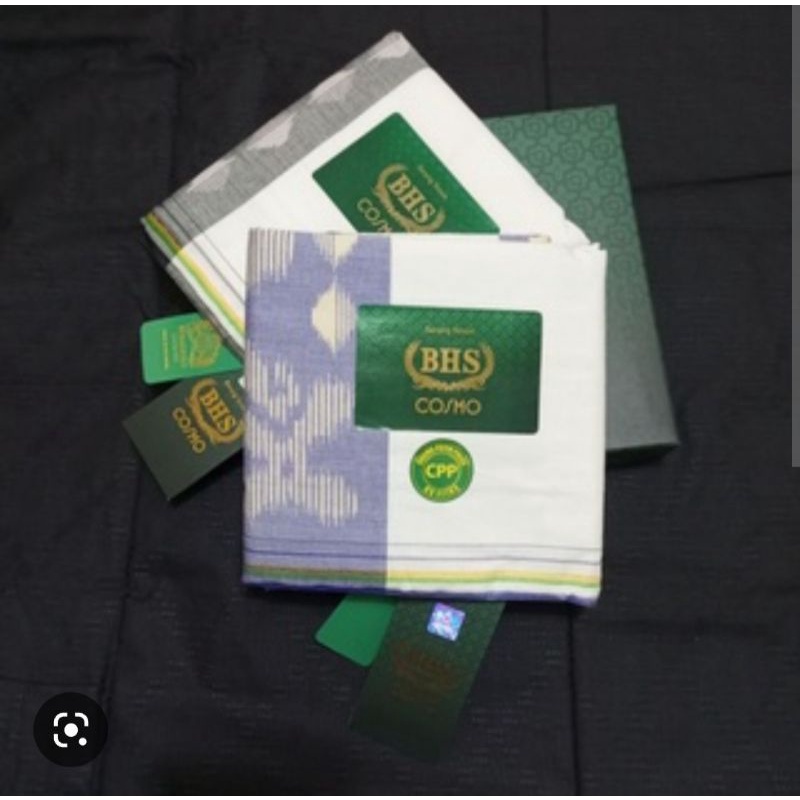 Jual SARUNG BHS COSMO SILVER (polos hitam & putih) | Shopee Indonesia
