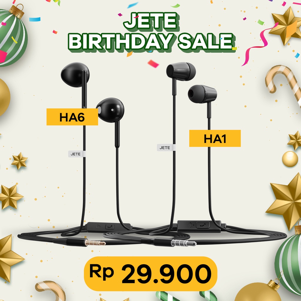 Jual Bundling Headset JETE HA6 + Headset JETE HA1 - Garansi 2 Tahun ...