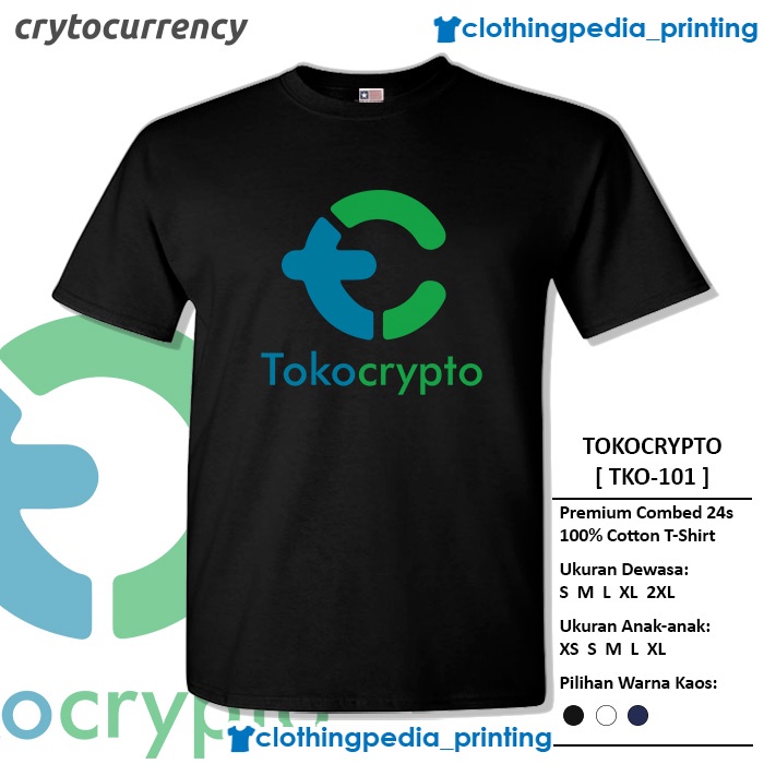 Jual Kaos Tokocrypto Logo Kripto Indonesia TKO Crypto Coin Bitcoin T ...