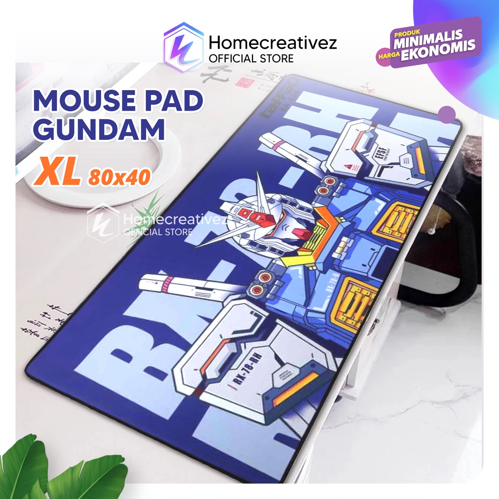 Jual Mousepad Gaming Mouse Pad Gundam XL Desk Mat 800 x 400 x 2 mm ...