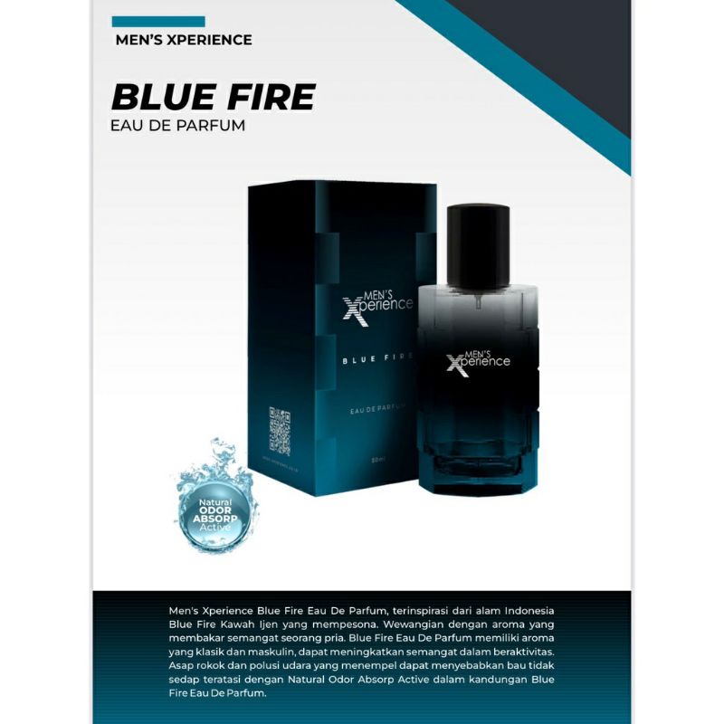 Jual Men's Experience Blue Fire Eau De Parfum 50ml | Shopee Indonesia