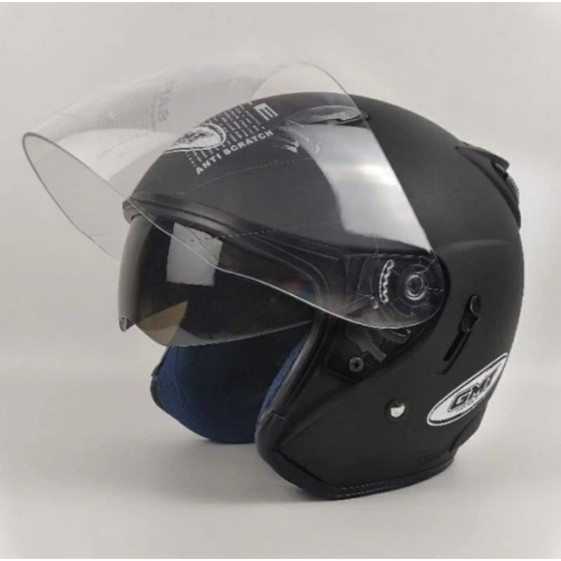Jual HELM HALF FACE GMT DOUBLE VISOR ORIGINAL HELM CENTRO HELM SNI ...