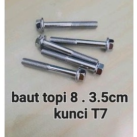 Jual baut topi 8. 3.5cm isi 5pcs | Shopee Indonesia