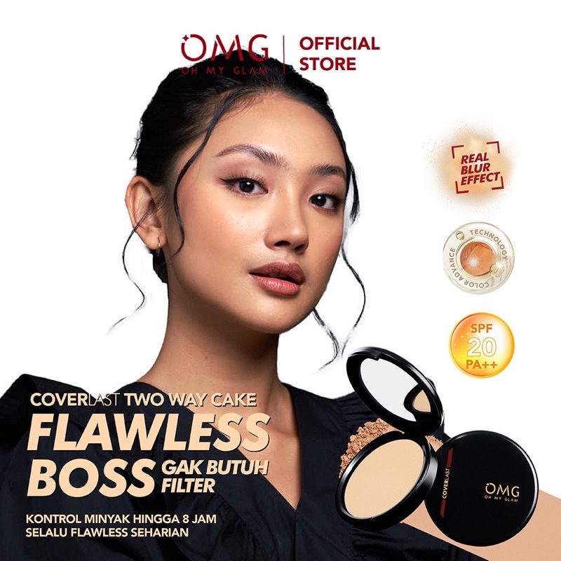 Jual OMG Oh My Glam Coverlast Two Way Cake Spf 20 / PA+++ - Bedak Padat ...