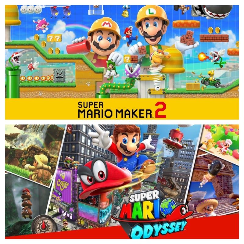 Jual 2in1 Nintendo Switch ; Super Mario Maker 2 + Super Mario Odyssey ...