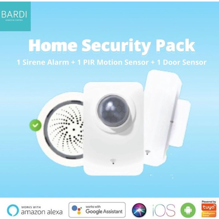 Jual BARDI Bundle Home Security Pack (PIR Motion, Siren, Door Sensor ...