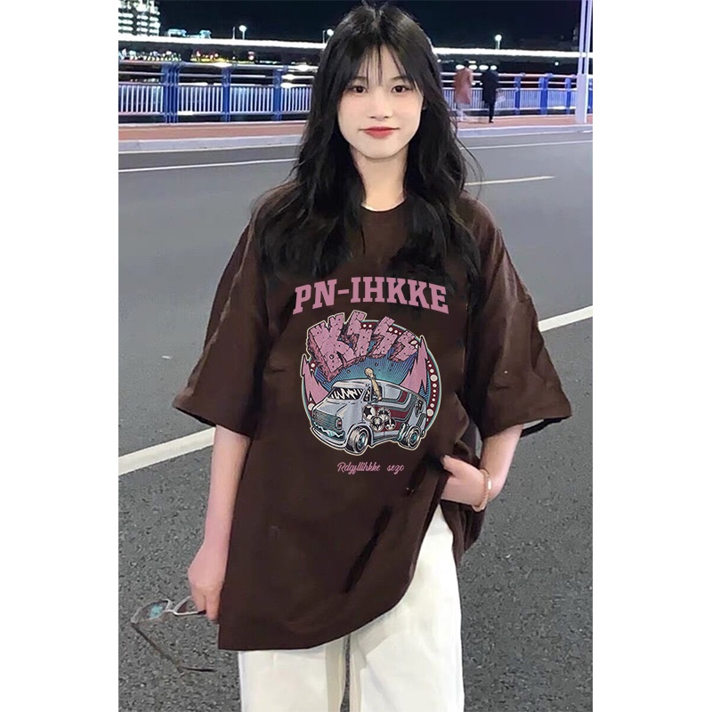Jual Kaos Oversize Korea Space Lucu Kaos Couple Unisex Car Korean Style