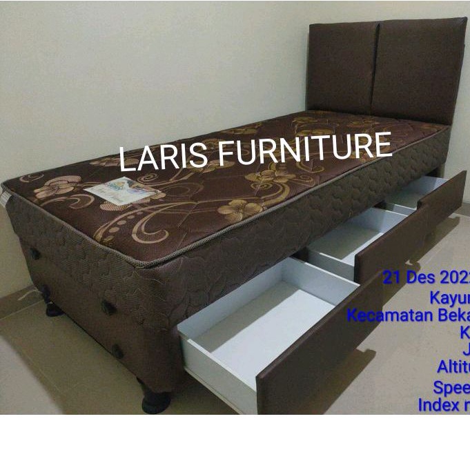 Jual Springbed Laci Guhdo Drawer Bed New prima Fulset | Shopee Indonesia