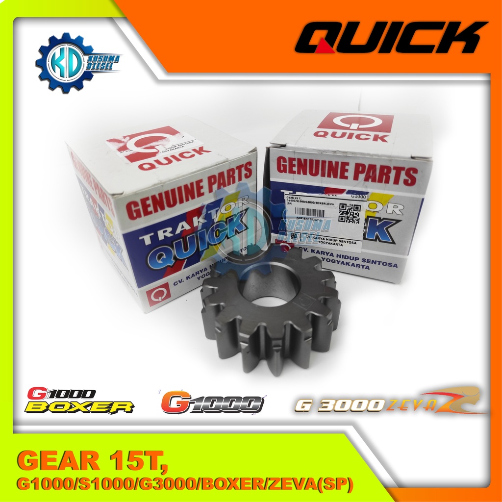 Jual GEAR 15T , G1000 - S1000 - G3000 - BOXER - ZEVA (SP) | Shopee ...