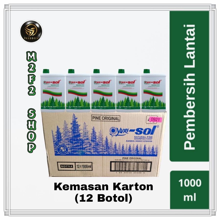Jual Yuri-Sol Karbol Wangi Natural Pine Oil Botol Pet - 1000 ml ...