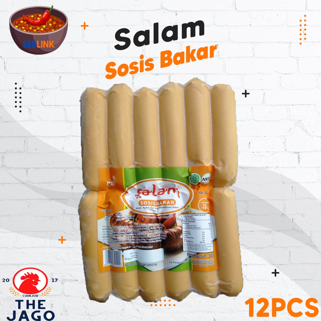 Jual Salam Sosis Bakar Isi 12PCS (Beef Sausage) | Shopee Indonesia