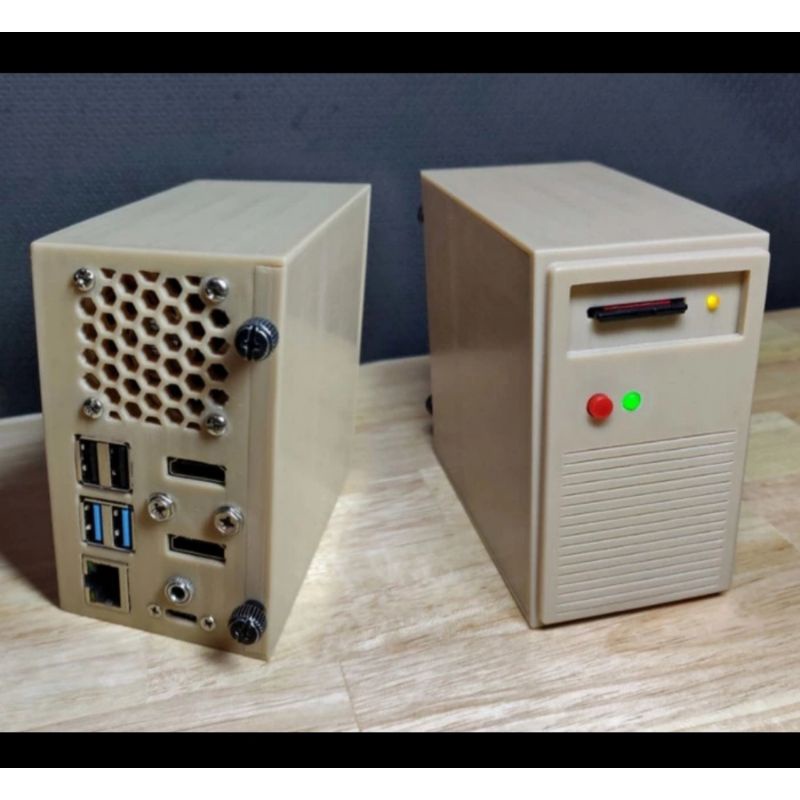 Jual Raspberry Pi 4 Retro Tower Case Dekstop Casing -h3d | Shopee Indonesia