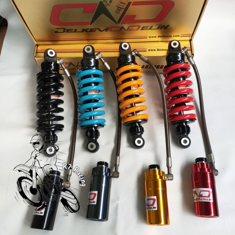 Jual monoshock delkevic ninja 150 rr tabung pisah fleksibel double klik aktif monoshock ninja RR ...