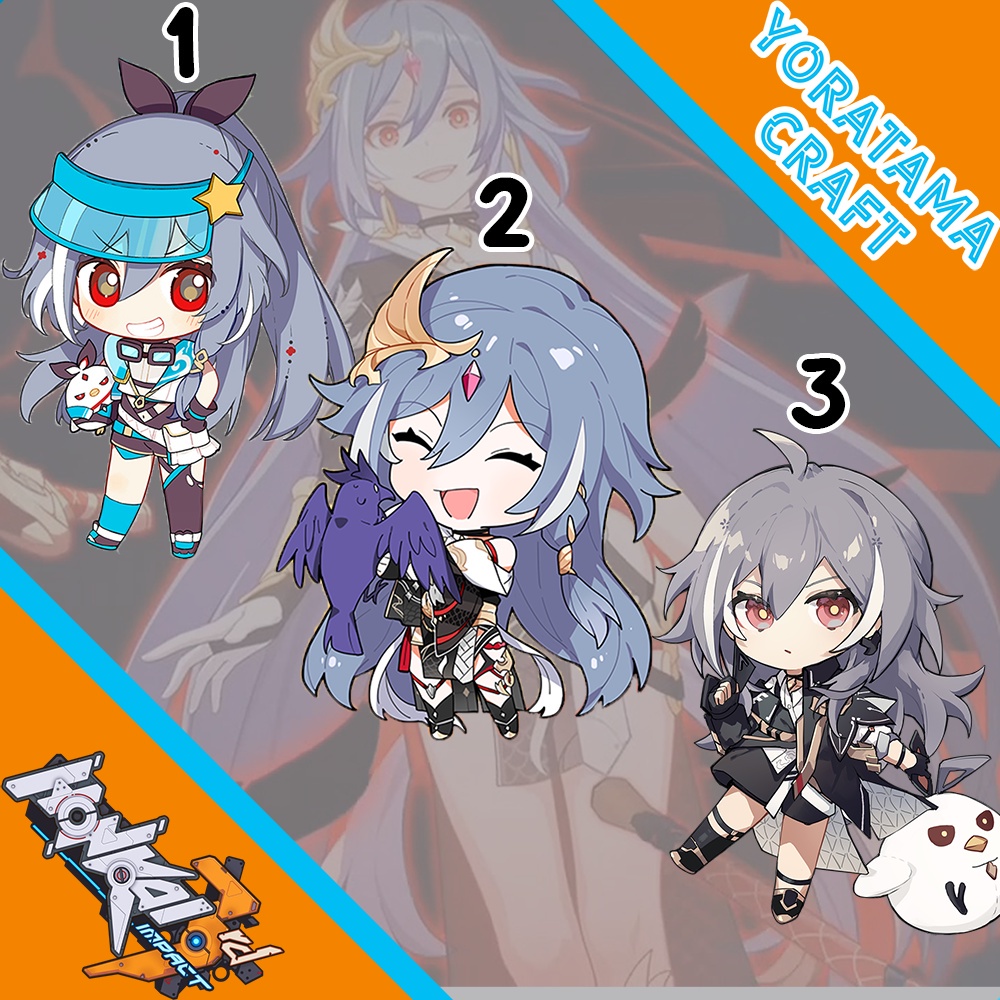 Jual Gantungan Kunci Fuhua Senti HOS Honkai Impact HI3, Keychain Anime ...