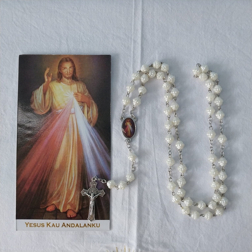 Jual PAKET ROSARIO KORONKA KERAHIMAN ILAHI DAN LEMBAR DOA MANIK KERUCUT ...