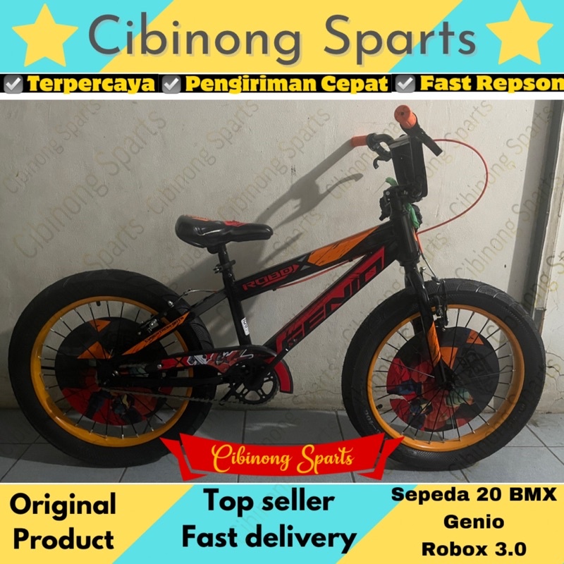 Jual Sepeda BMX 20 Genio Robox 3.0 Ban Besar Ban Jumbo New Product | Shopee Indonesia