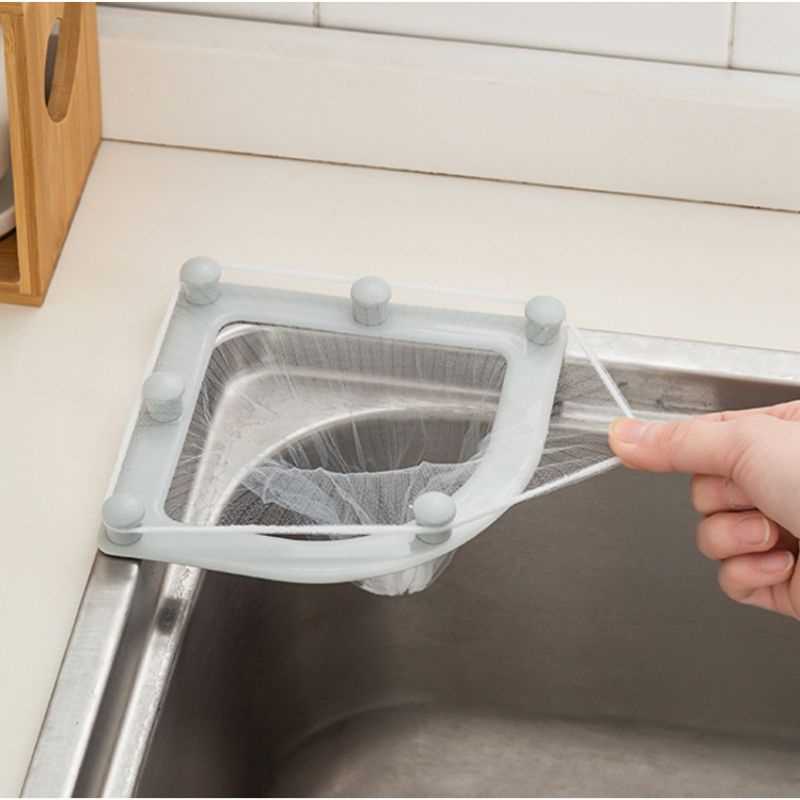 Jual drainer net kitchen sink gantungan holder jaring sisa makanan ...