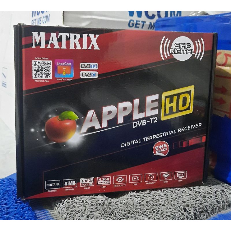 Jual SET TOP BOX TV DIGITAL MATRIX APPLE MERAH STB TV DIGITAL STB ...