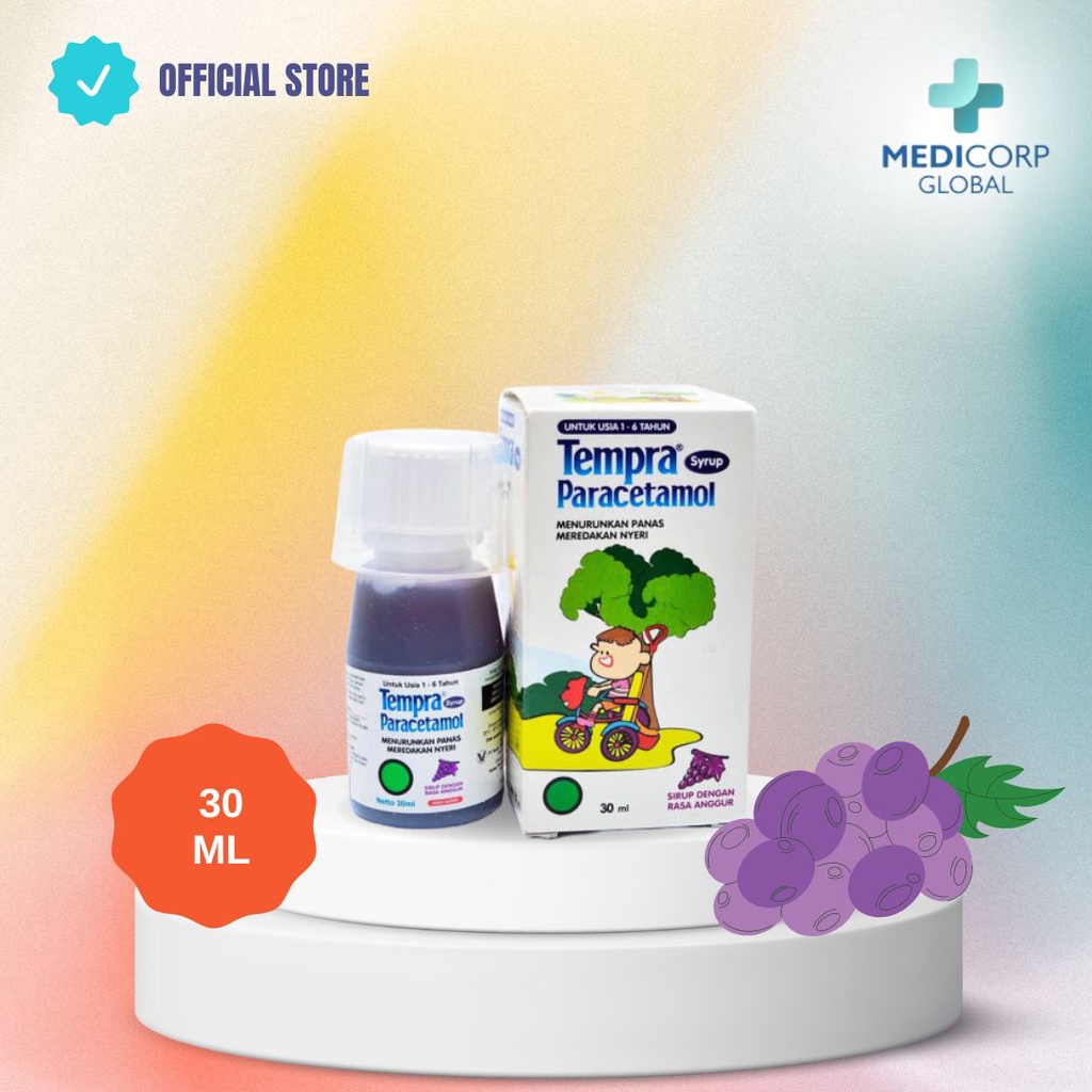Jual [MEDICORP] Tempra sirup obat penurun demam / panas bayi dan anak ...