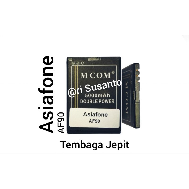 Jual Baterai MCOM For Asiafone AF90 Double Power 5000mAh batere batre batrai battery | Shopee ...