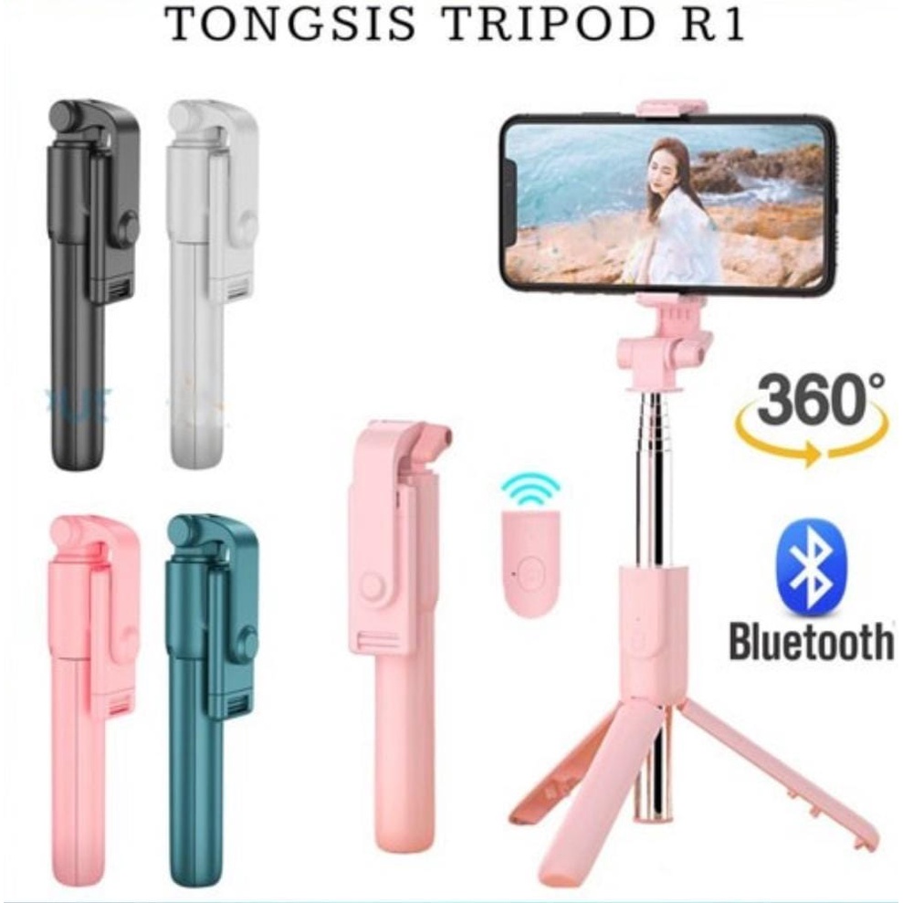 Jual Selfie Stick Tripod R1 Tongsis Bluetooth Selfie Jc 08s Stick