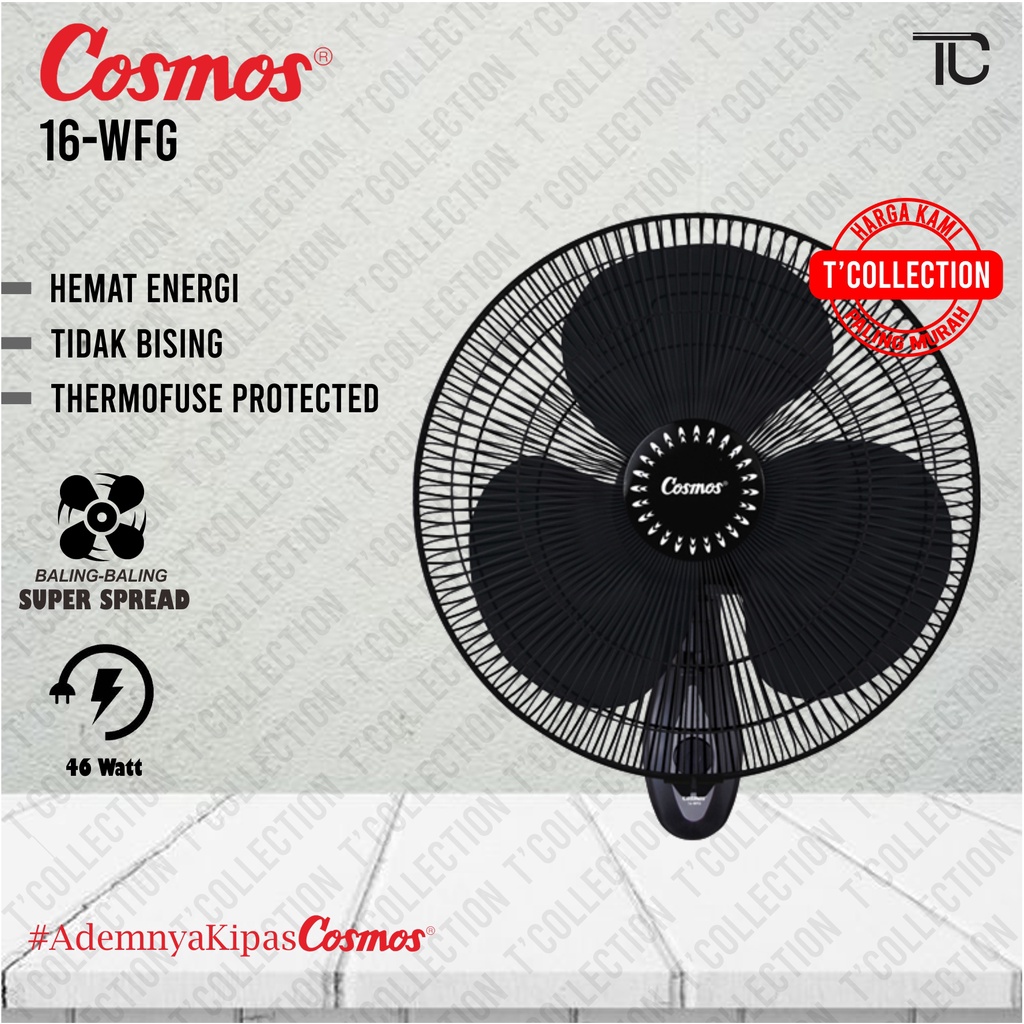Jual Wall Fan Cosmos 16-WFW / 16-WFG Kipas Angin DindingOriginal ...