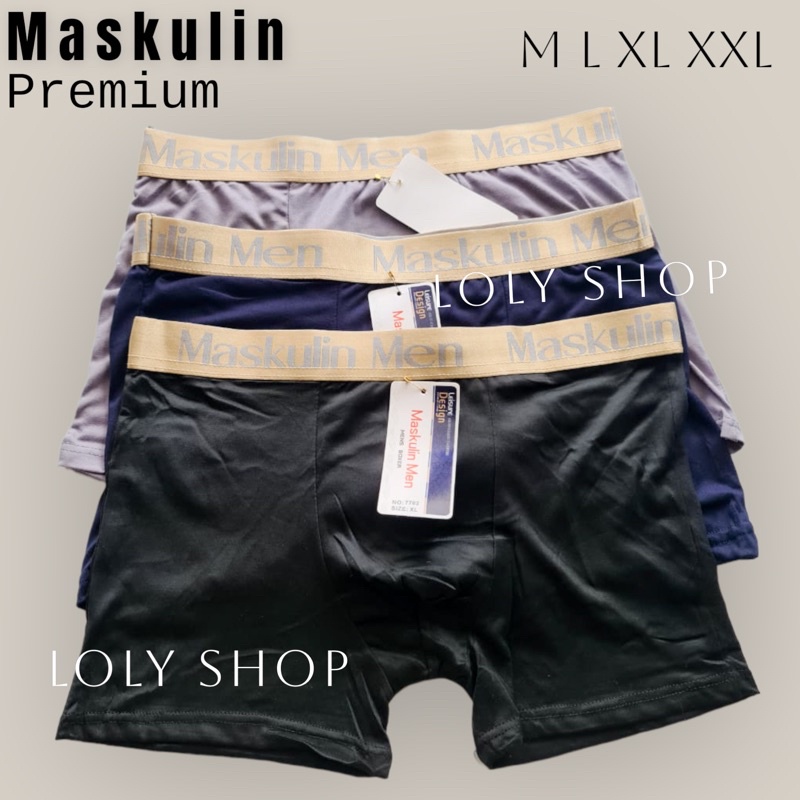Jual Celana Dalam Pria Dewasa / Boxer Pria Dewasa Maskulin Size M L XL ...