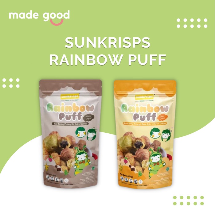 Jual Sunkrips Rainbow Puff 50 gr Kue Sus Kering Pelangi | Shopee Indonesia