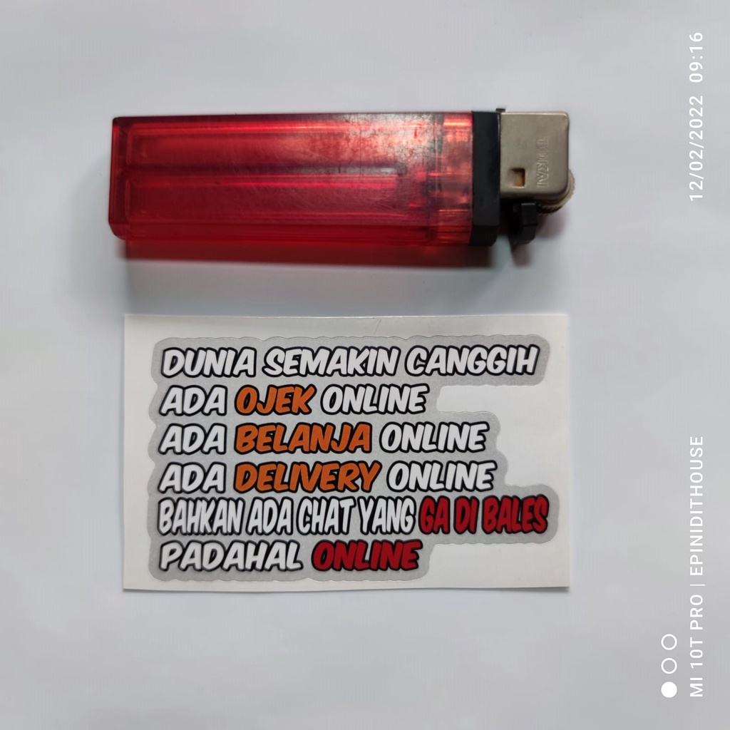 Jual Stiker Dunia Canggih Chat Humor Lucu Viral Nyentrik Meme Motor ...