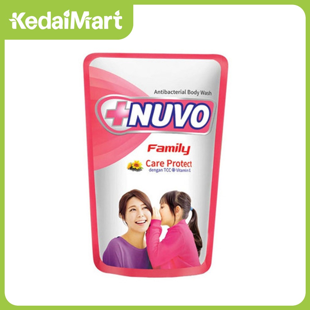 Jual Nuvo Body Wash Pink Care Protect Pouch 450 ml | Shopee Indonesia