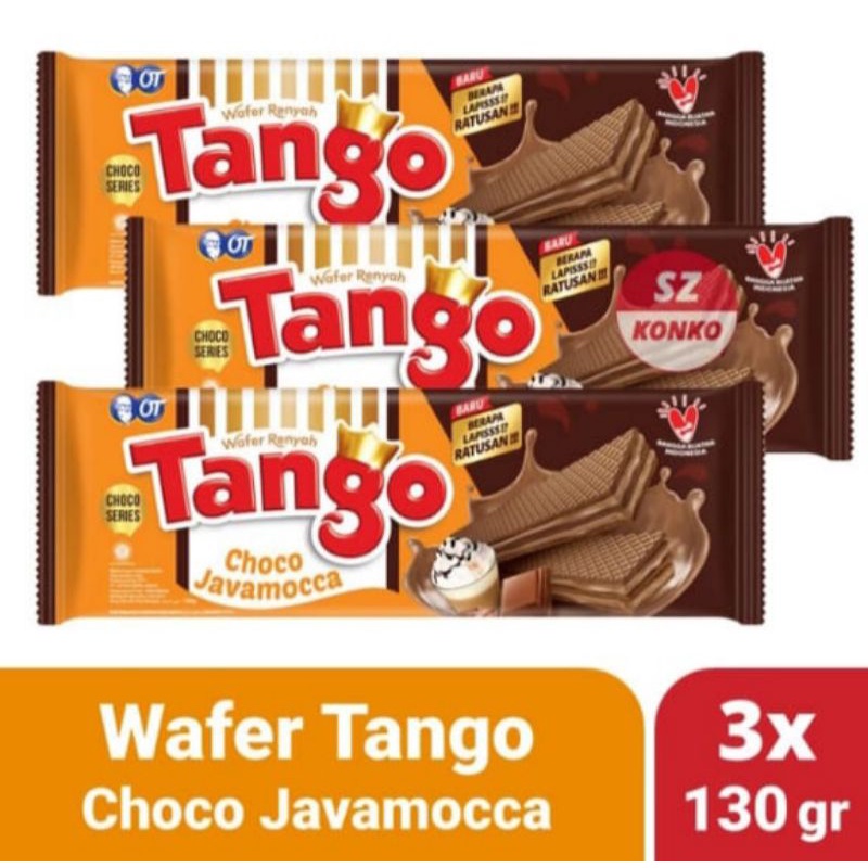 Jual Tango Wafer Choco Javamocca 120 g Triple 3 x | Shopee Indonesia