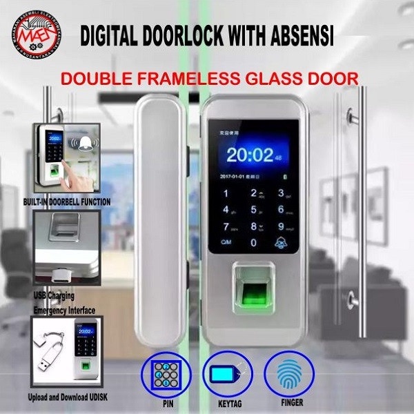 Jual Akses Kontrol Digital / Access Control /Glass Door Lock by FRAME ...