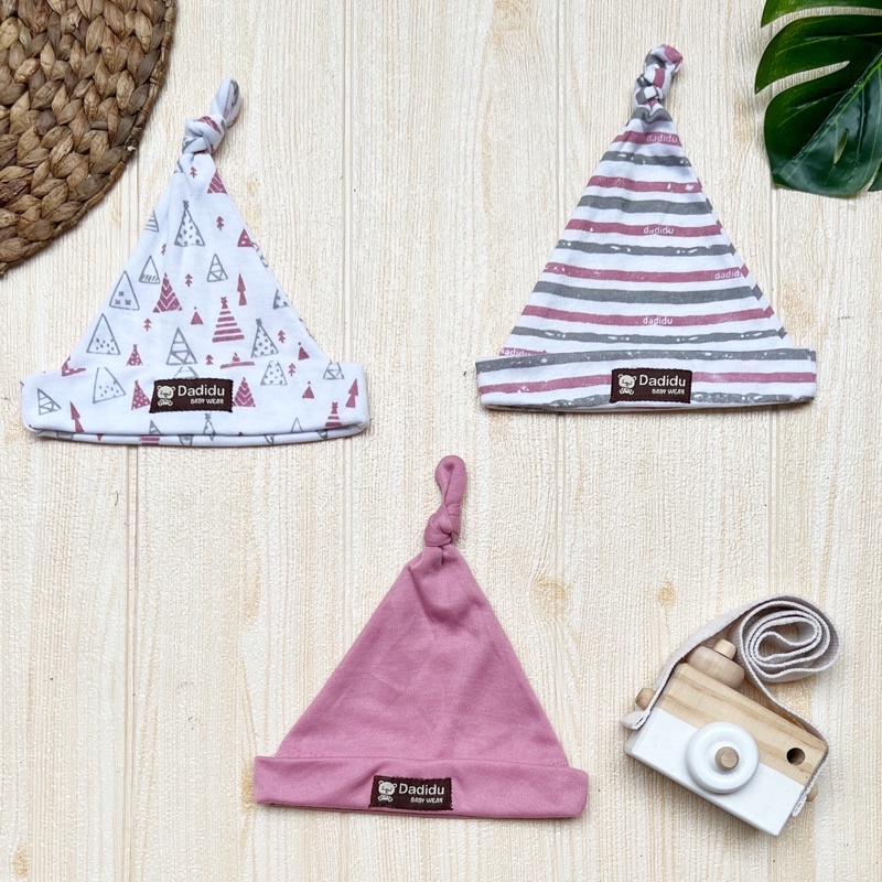 Jual Serian DUSTY PINK DADIDU - 3 PCS TOPI KUPLUK Bayi Baru Lahir Topi ...