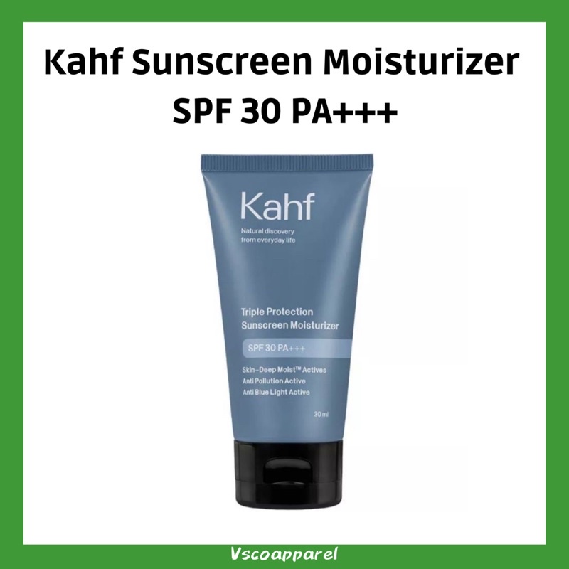 Jual Kahf Triple Protection Sunscreen Moisturizer SPF 30 PA+++ 30 ml ...