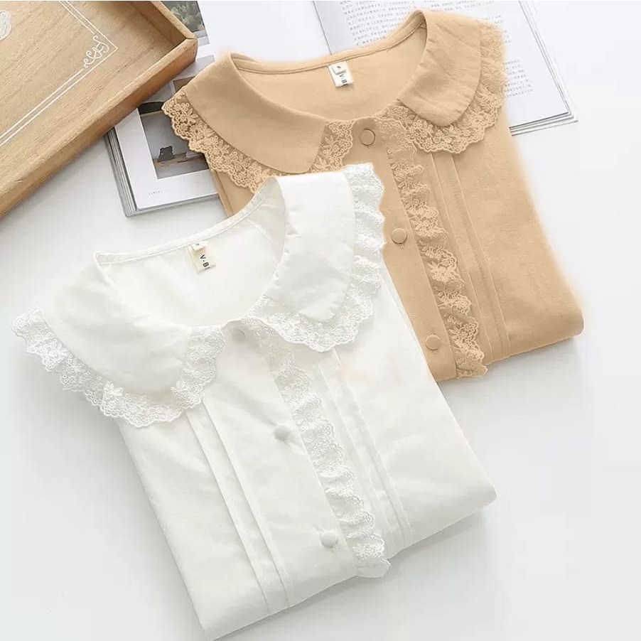 Jual BLOUSE KOREA / VOAL BLOUSE / BLOUSE CRINKLE / BLOUSE WANITA KOREAN ...