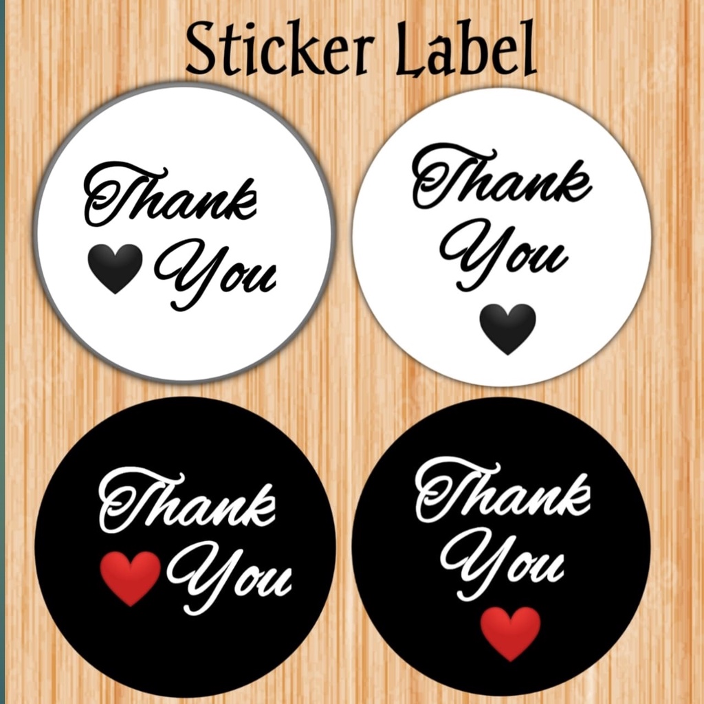 Jual Sticker Label Thank You/ Label Sticker Thanks You/ Label Kemasan ...