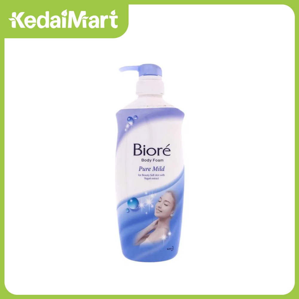 Jual Kao Biore Body Foam Pump Pure Mild Botol 550 ml | Shopee Indonesia