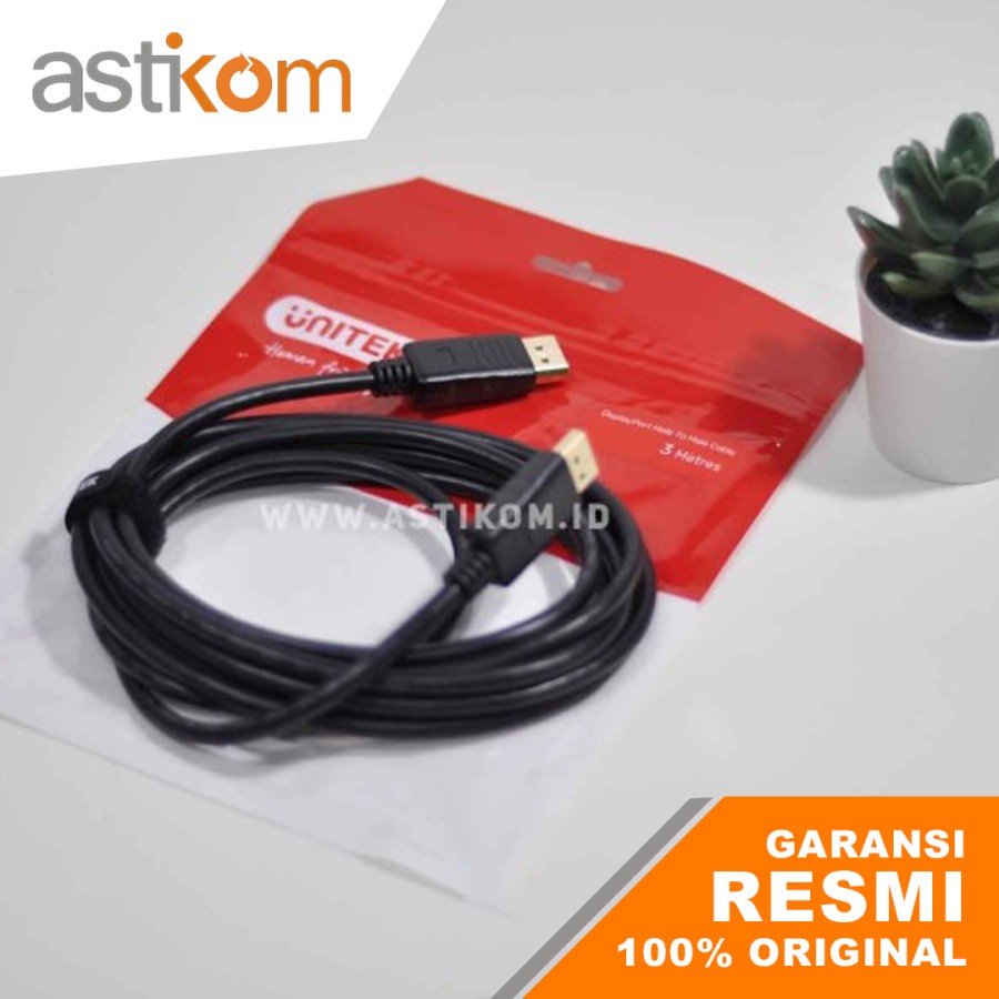 Jual Kabel display port to display port 3 meter unitek | Shopee Indonesia