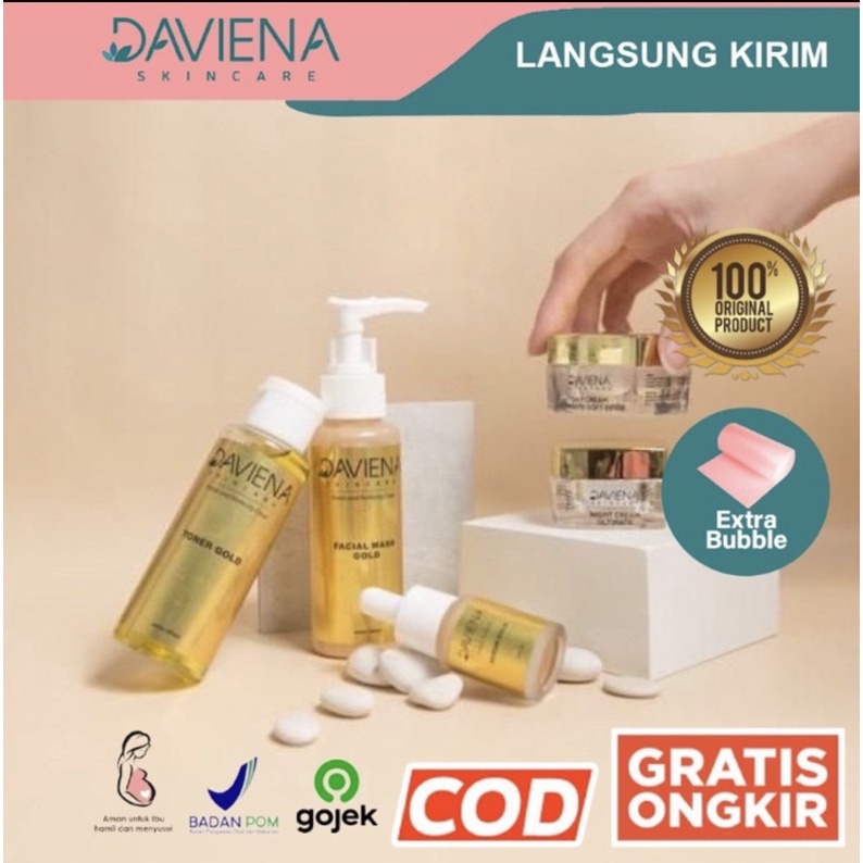 Jual (READY)GOLD SERIES | DAVIENA SKINCARE DARKSPOT SERIES (GOLD SERIES ...