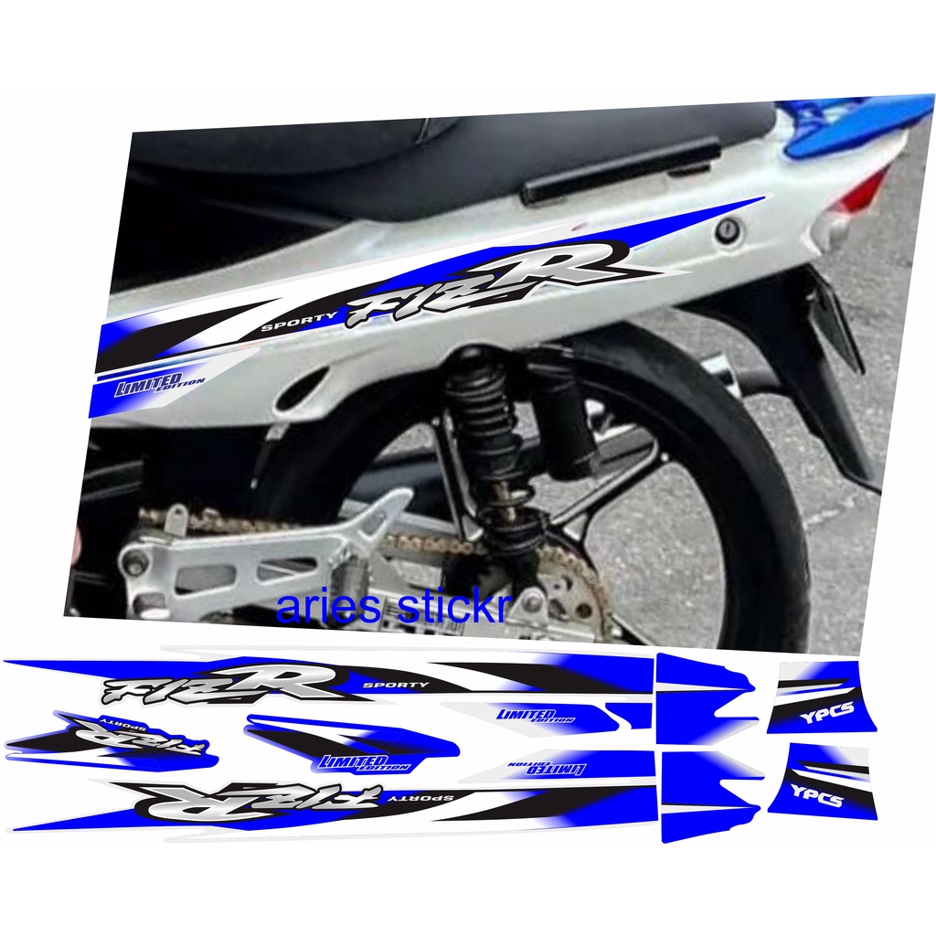 Jual STRIPING STIKER LIS FIZ R LE BIRU PUTIH VARIASI | Shopee Indonesia