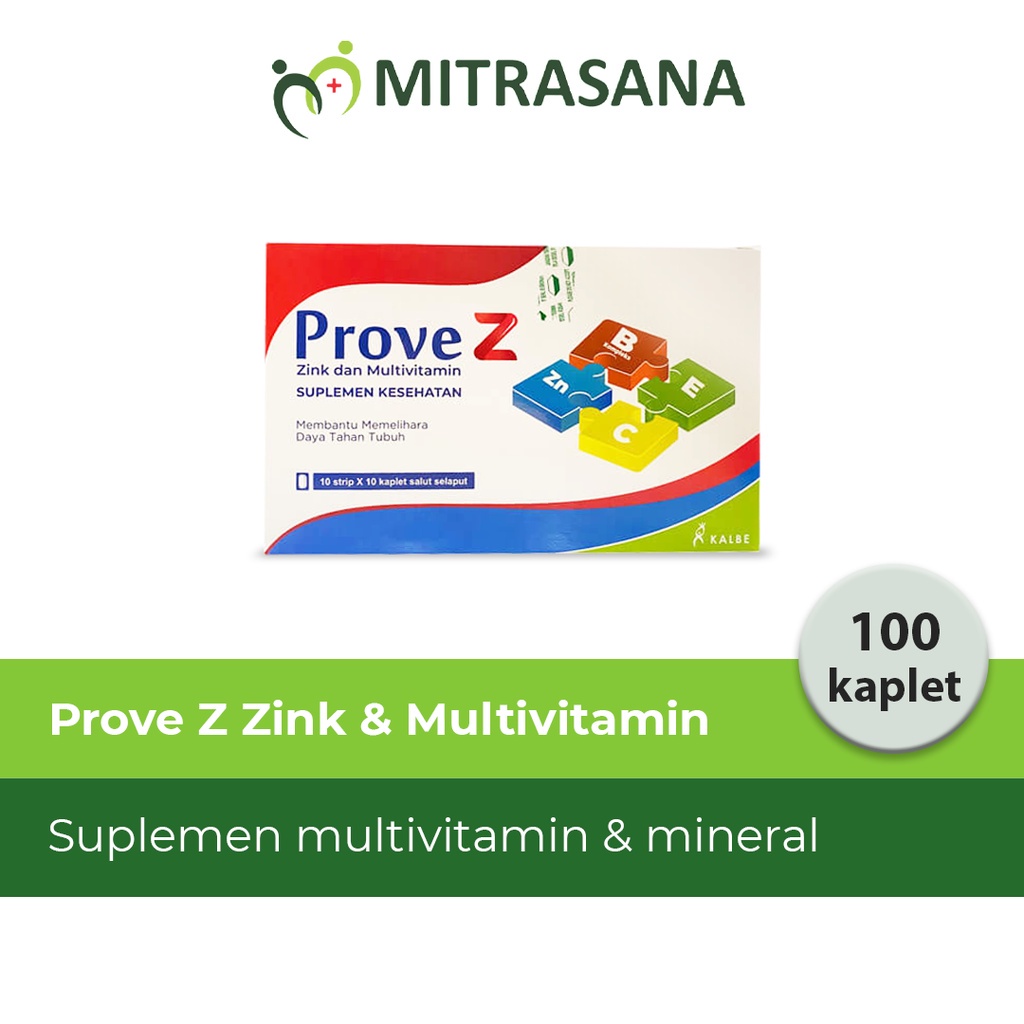 Jual Prove Z - 1 Box 100 Tablet - Membantu Perlindungan Daya Tahan ...