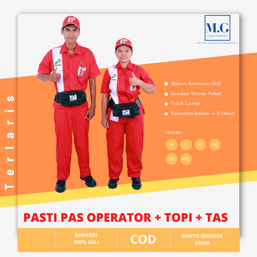 Jual Seragam SPBU Pertamina Pasti Pas Operator + Topi + Tas | Shopee ...