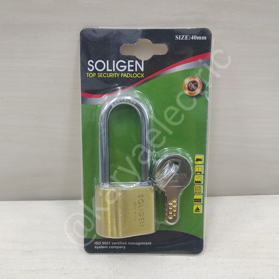 Jual GEMBOK SOLIGEN 40MM 40 MM PANJANG PER KUNINGAN KUNCI KOMPUTER ...