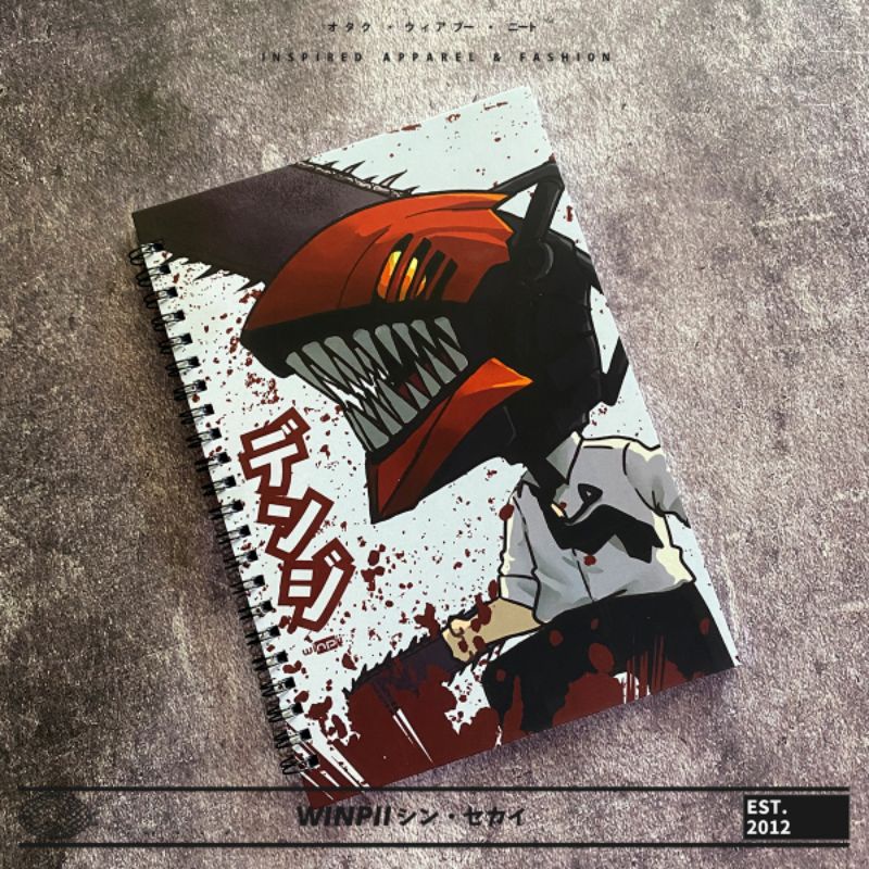 Jual Notebook Buku Catatan Polos Denji Anime Chainsaw Man | Shopee ...